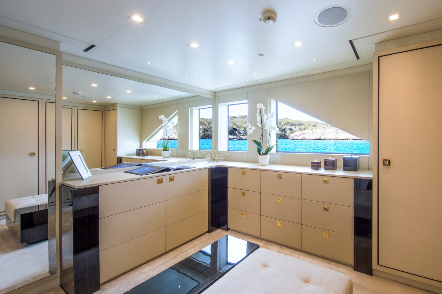 Sleep well — unique luxury charter yacht staterooms